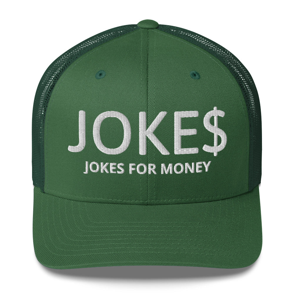 JOKE$ (JOKES FOR MONEY) - Trucker Cap – ComedyMerchTable